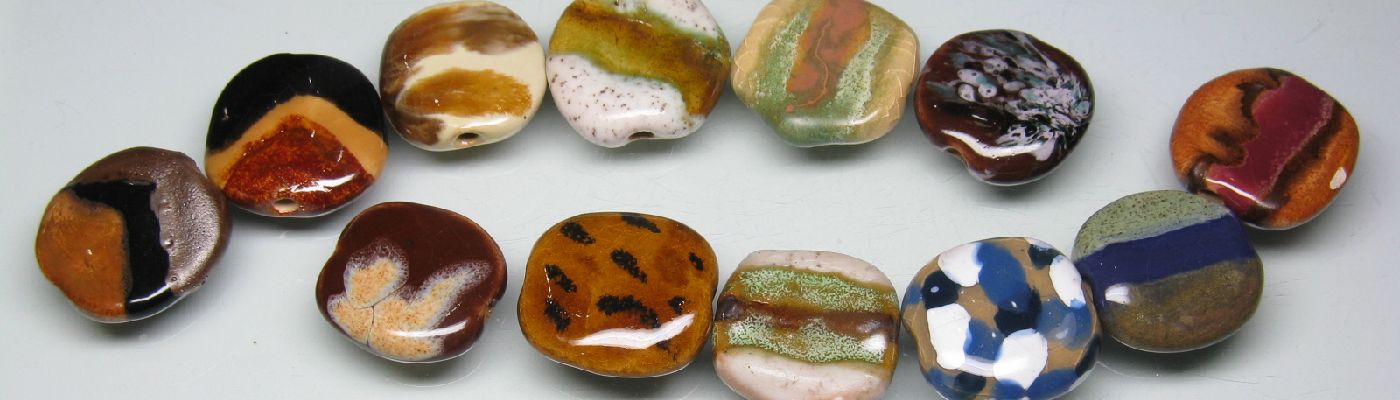10-035It is a Kenyan ceramic bead that is often called Kazuri. The ...